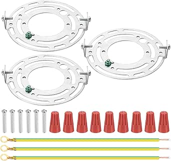 PATIKIL 105mm (4.13") Universal Light Fixture Mounting Bracket Kit, 3 ...