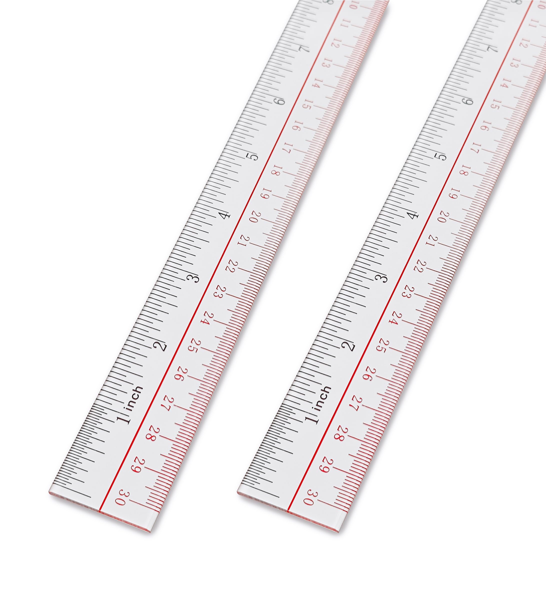 Snapklik.com : Zotemo 12 Inch Plastic Ruler Straight Ruler, 2 Pack, 30 ...