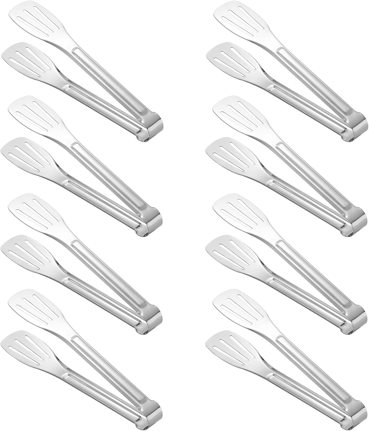 Amazon.com: 8 Pcs Serving Tongs - 7 Inch Stainless Steel Buffet ...