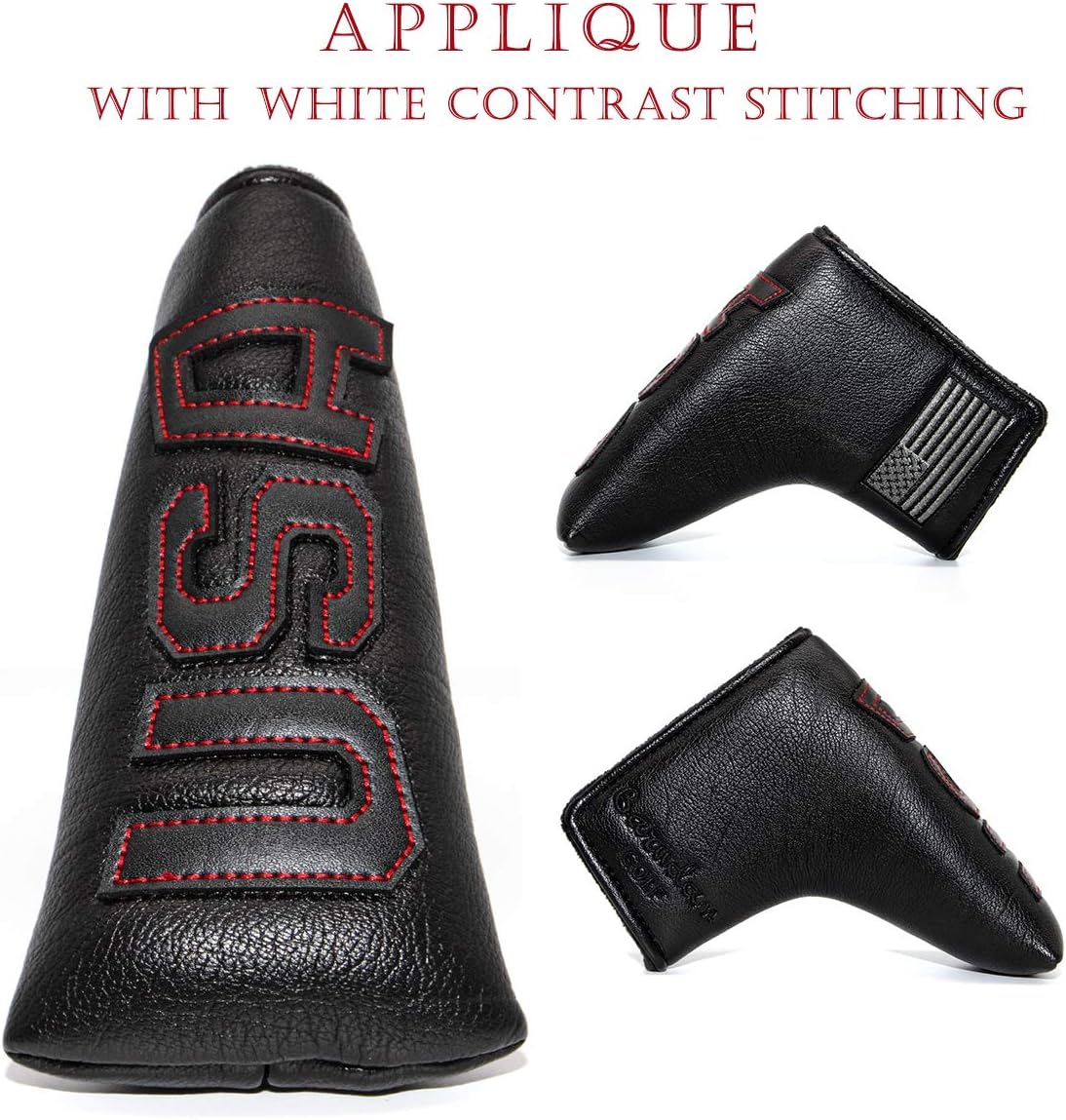 Buy Barudan Golf Black Putter Headcover Covers Cover for Blade Style ...