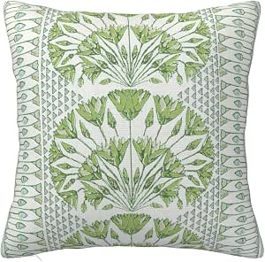 Amazon.com: Bugana French Green Pattern Throw Pillow Covers 26 x 26 ...
