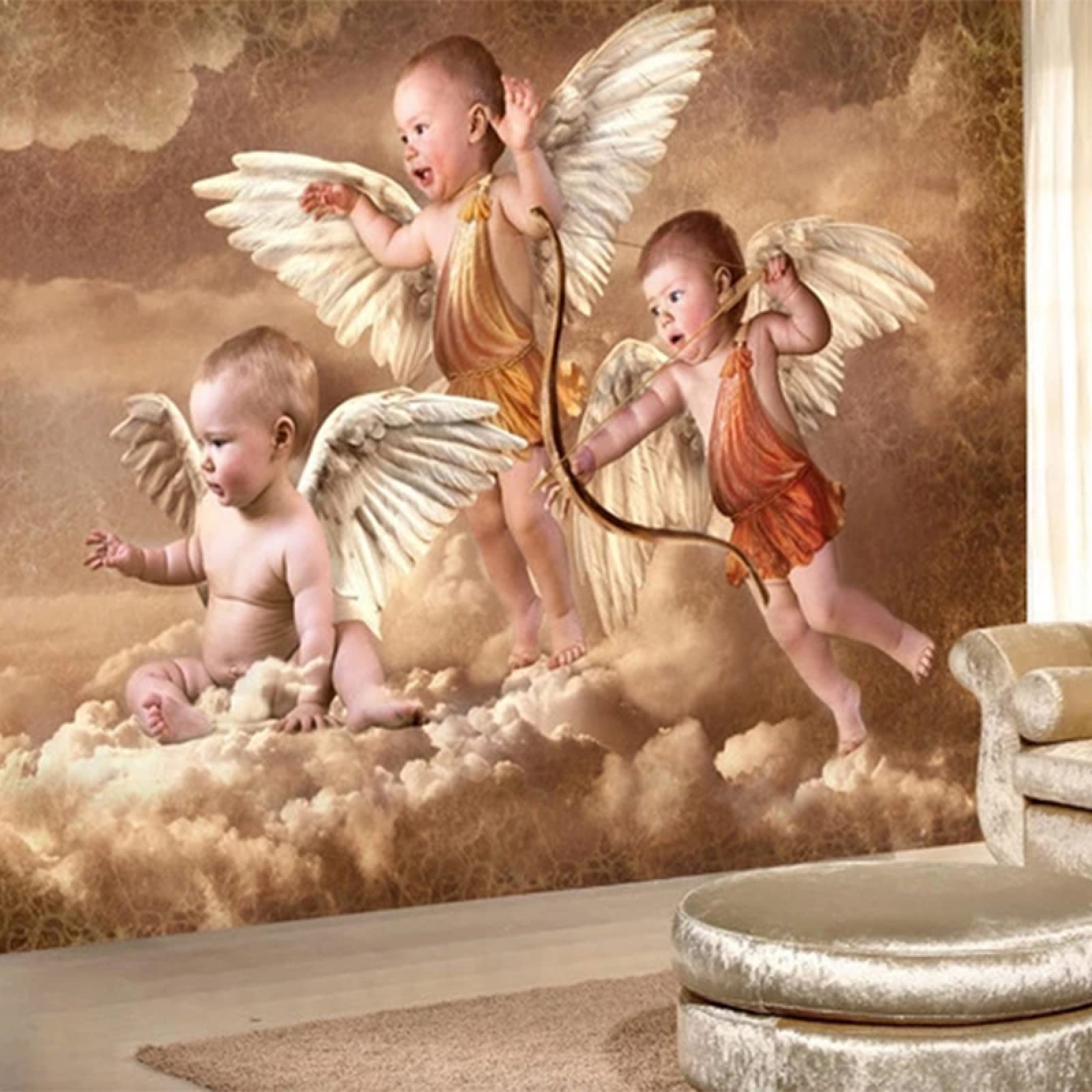 Angels Wallpaper Size Wallpapers European Embossed 3D Photo Ceiling