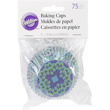 Amazon.com: Wilton Standard Baking Cups, Peacock, 75-Pack: Scrapbooking ...