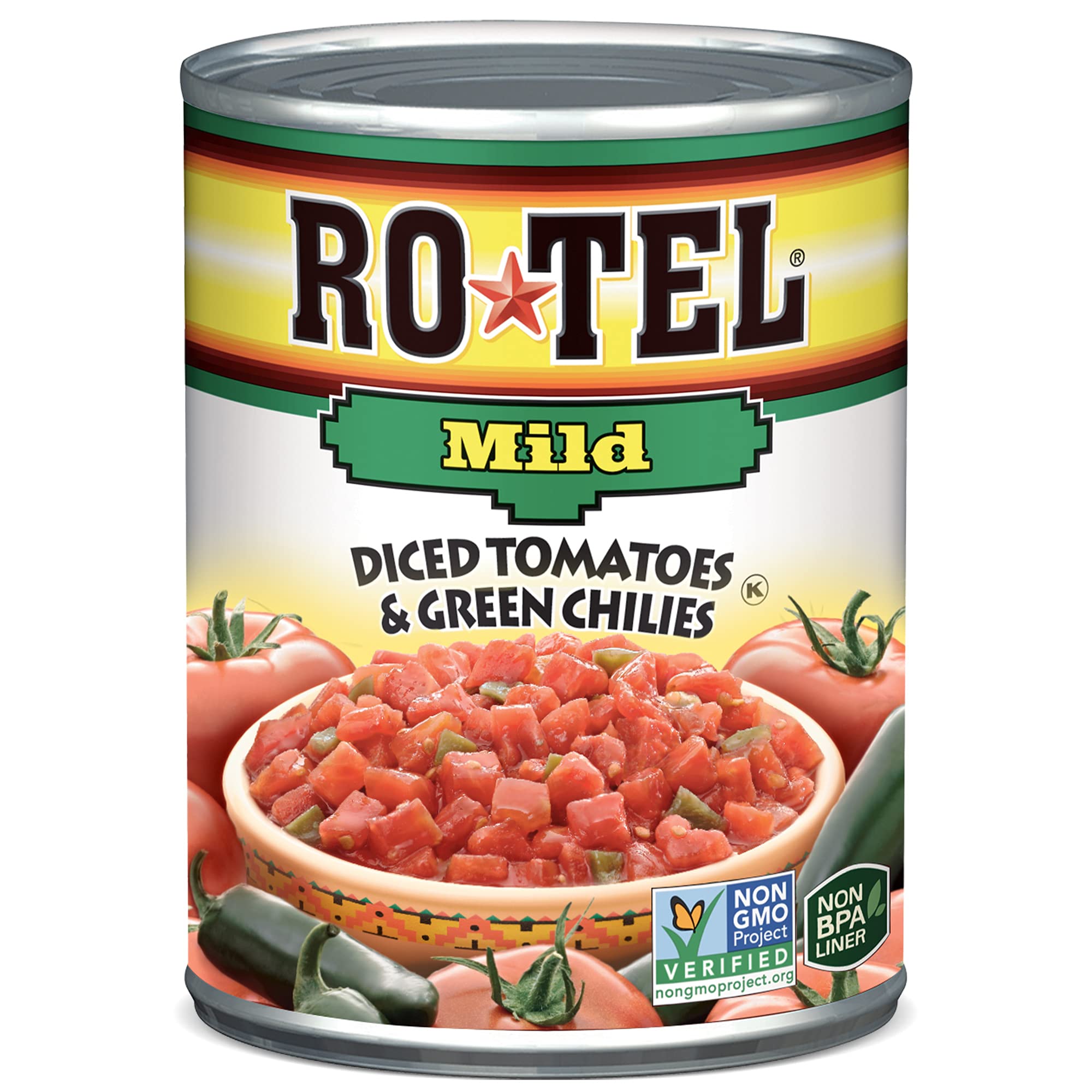 Buy ROTEL Mild Diced Tomatoes And Green Chilies 10 Oz Pack Of 24