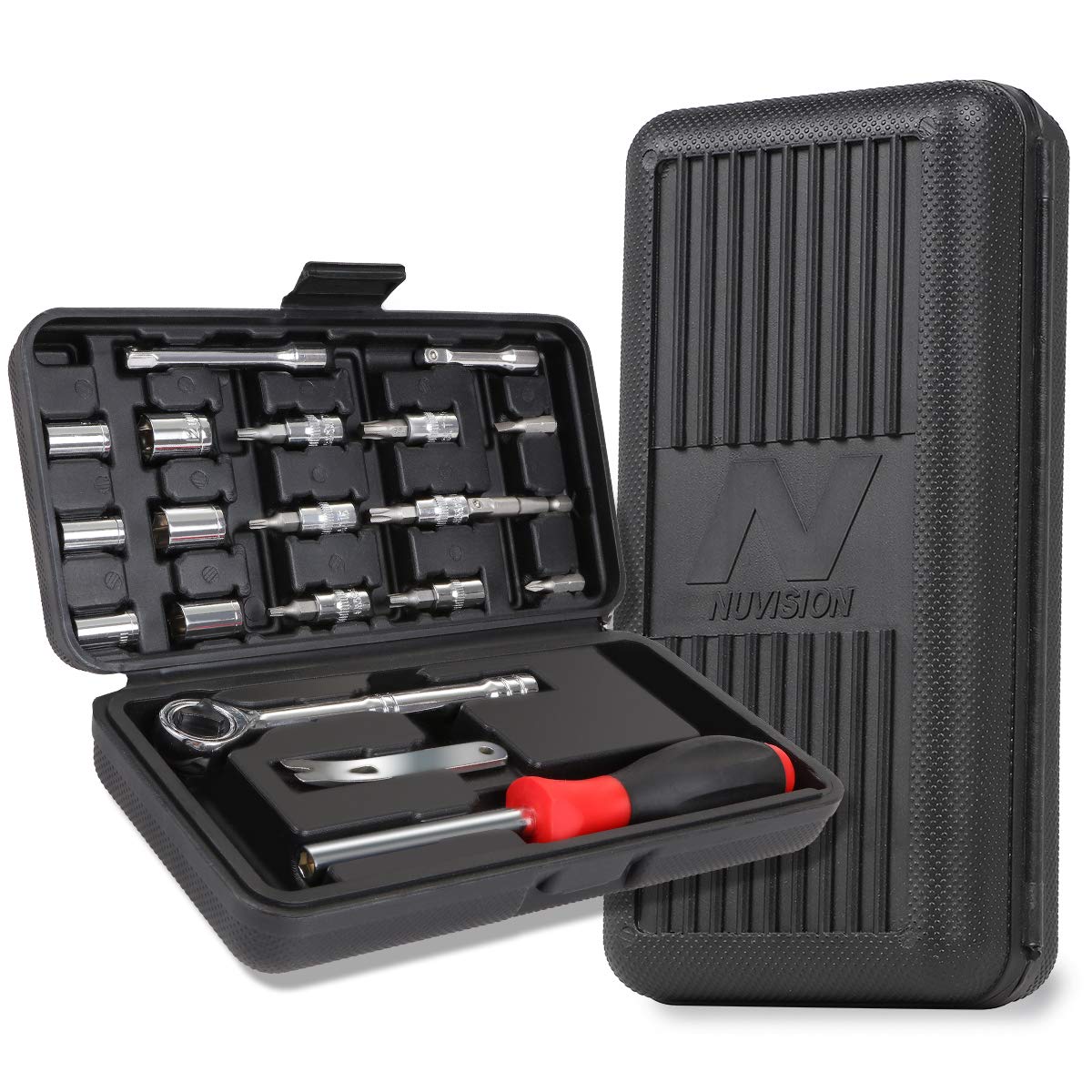 Amazon | NUVISION LIGHTING 20個 ドライバー 六角ソケット ラチェット ハンドツール 自動車修理セット ...