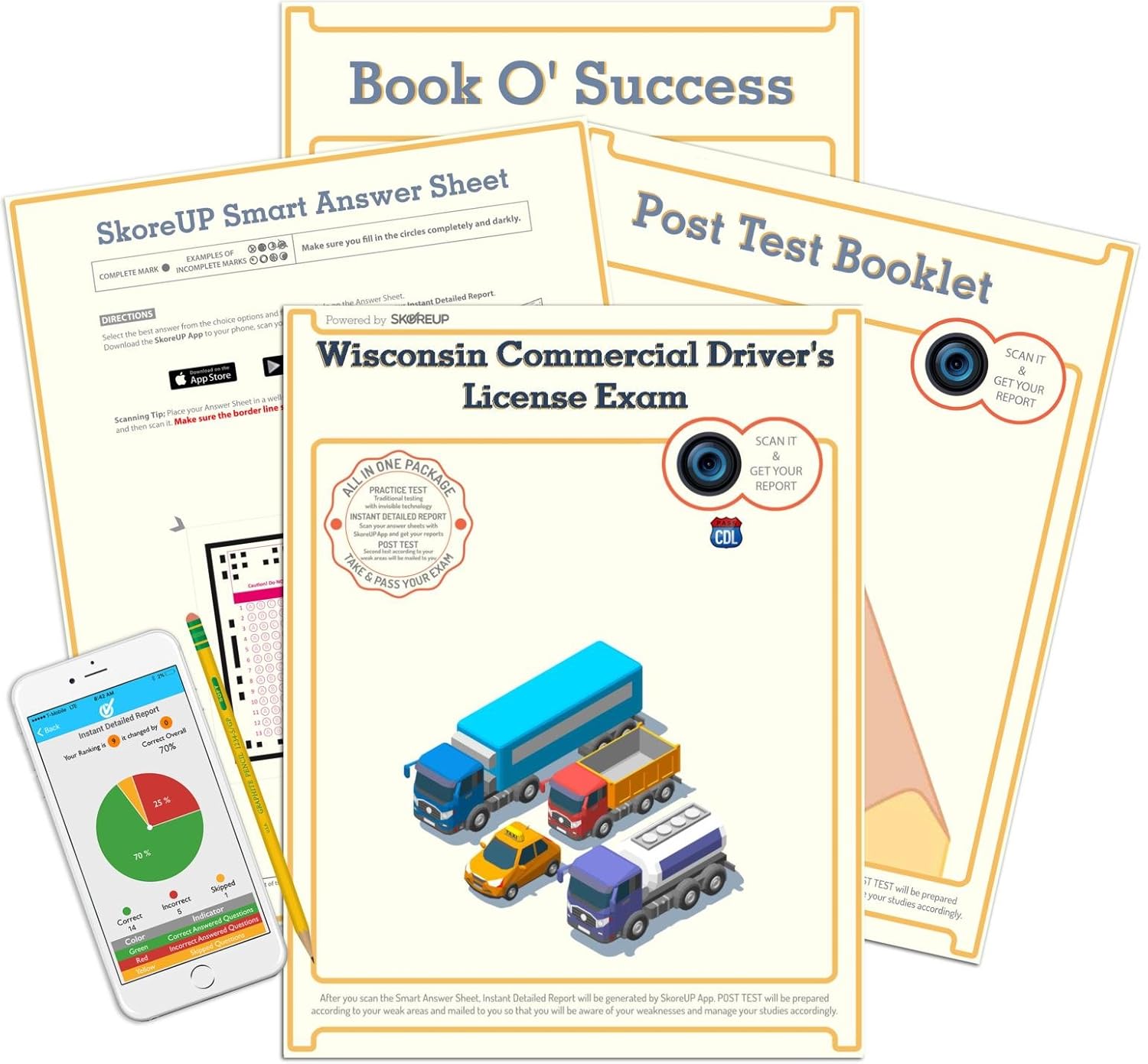 Wisconsin Commercial Driver's License Exam, CDL Test Prep, Study Guide ...