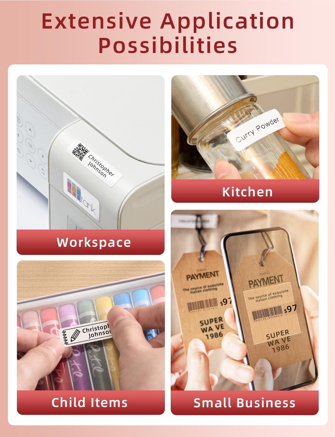 Snapklik.com : MakeID S1 PRO Genuine Label Tape Refills, Thermal Paper ...