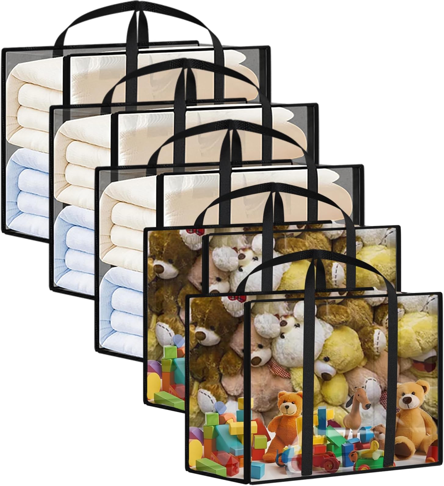 Amazon.com: Masirs Clear Blanket Storage Bag - Durable Vinyl Material ...