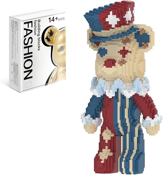 Amazon.com: MEIGESI Bear Building Blocks (6000PCS) | 800% Bear Display ...