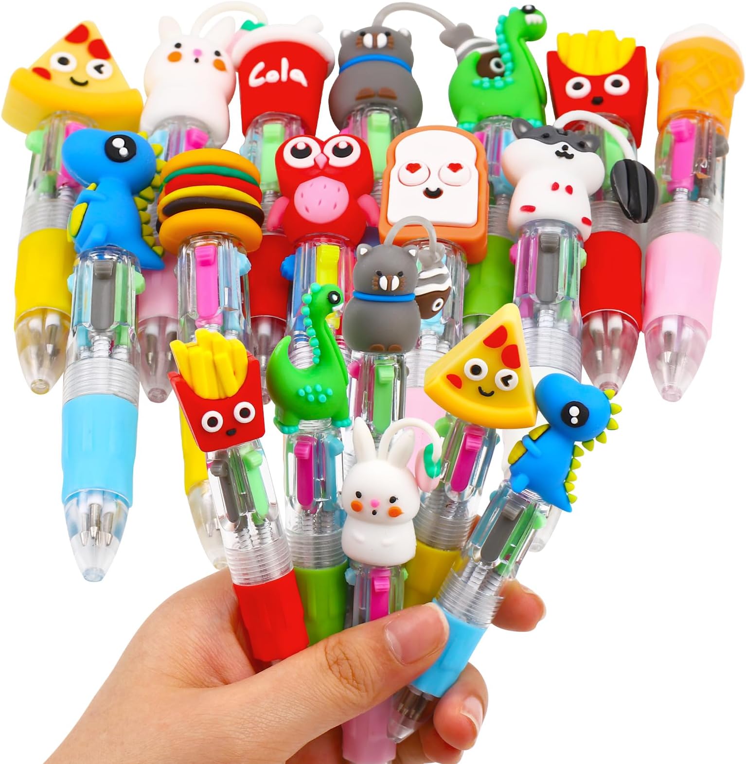 Amazon.com : 12Pcs Mini Multicolor Pens in One 4-in-1 Cute Pens Bulk ...