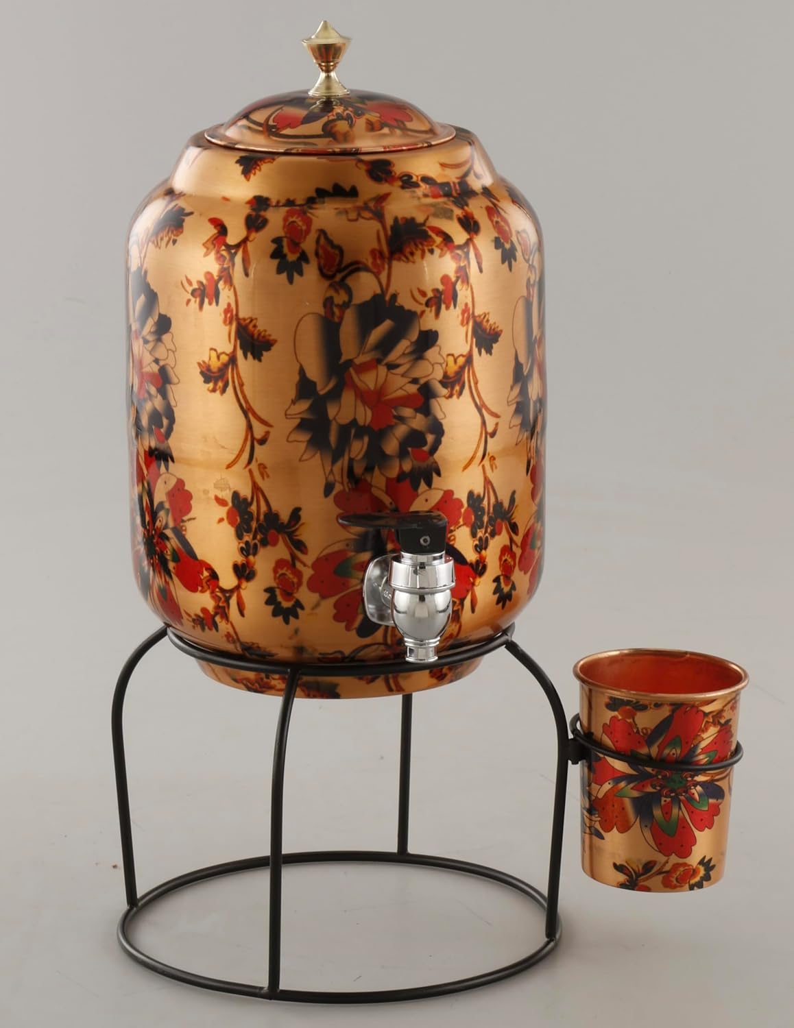 ET Expo-Trends®Printed Copper Water Dispenser (Matka/Pot) Container Pot ...