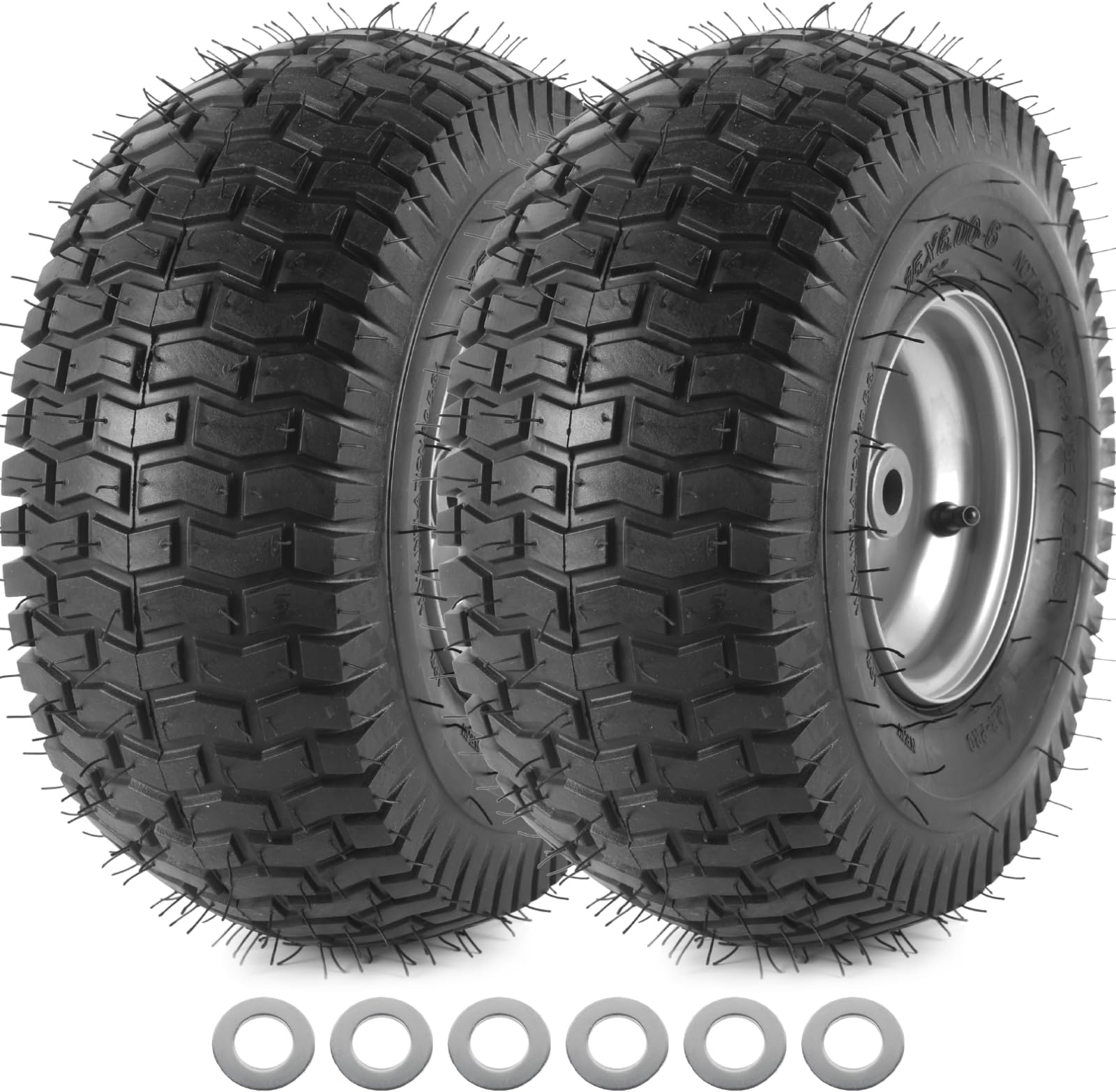 Amazon.com : VEVOR Lawn Mower Tires with Rim, 20x8-8" Tubeless Tractor ...