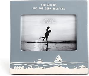 Amazon.com - DEMDACO You And Me Ocean Blue 4 x 6 Ceramic Stoneware ...
