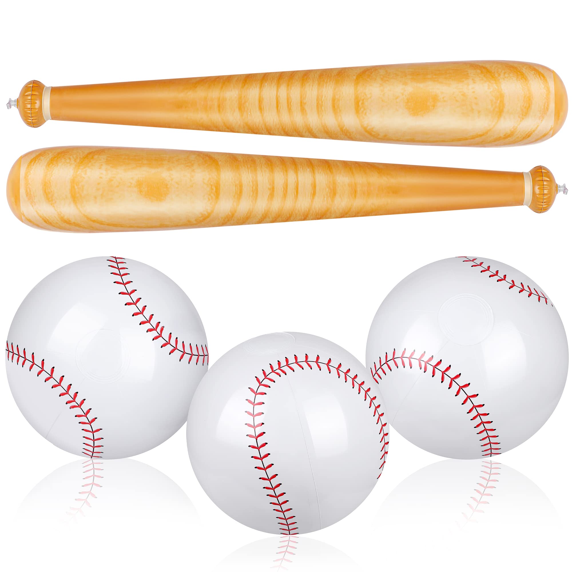 Amazon.com: durony 5 Pieces Inflatable Baseball Set Including 2 Piece ...