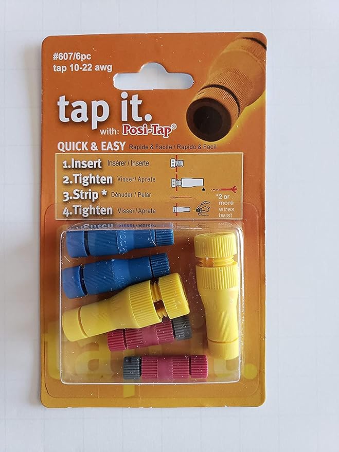 Amazon.com: Lockitt POSI-TAP Assortment pack wire connectors 10-22 awg ...