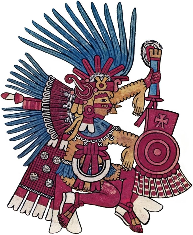 Mexico Huitzilopochtli Nthe Aztec God Of War And Patron Of Tenochtitlan ...