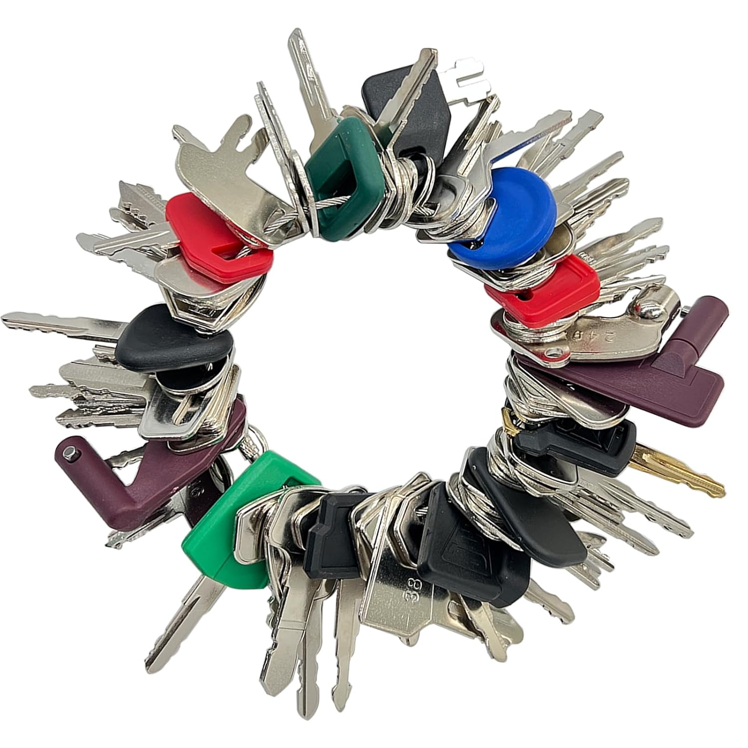 Amazon.com: 70 Heavy Equipment Keys Set, Construction Ignition Key for ...