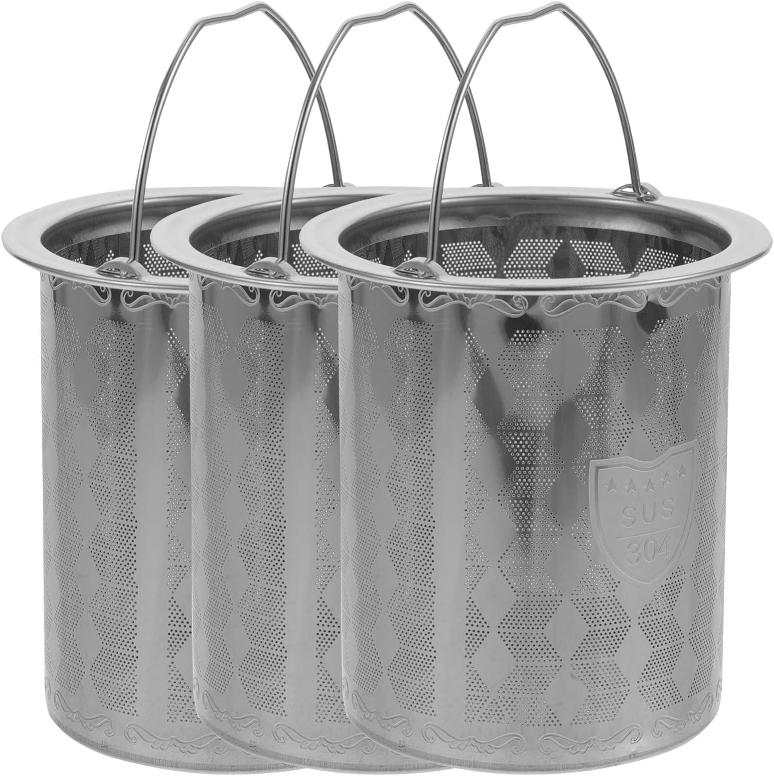 Amazon.com: Silver 6cm Reusable Stainless Steel Tea Infuser Mesh ...