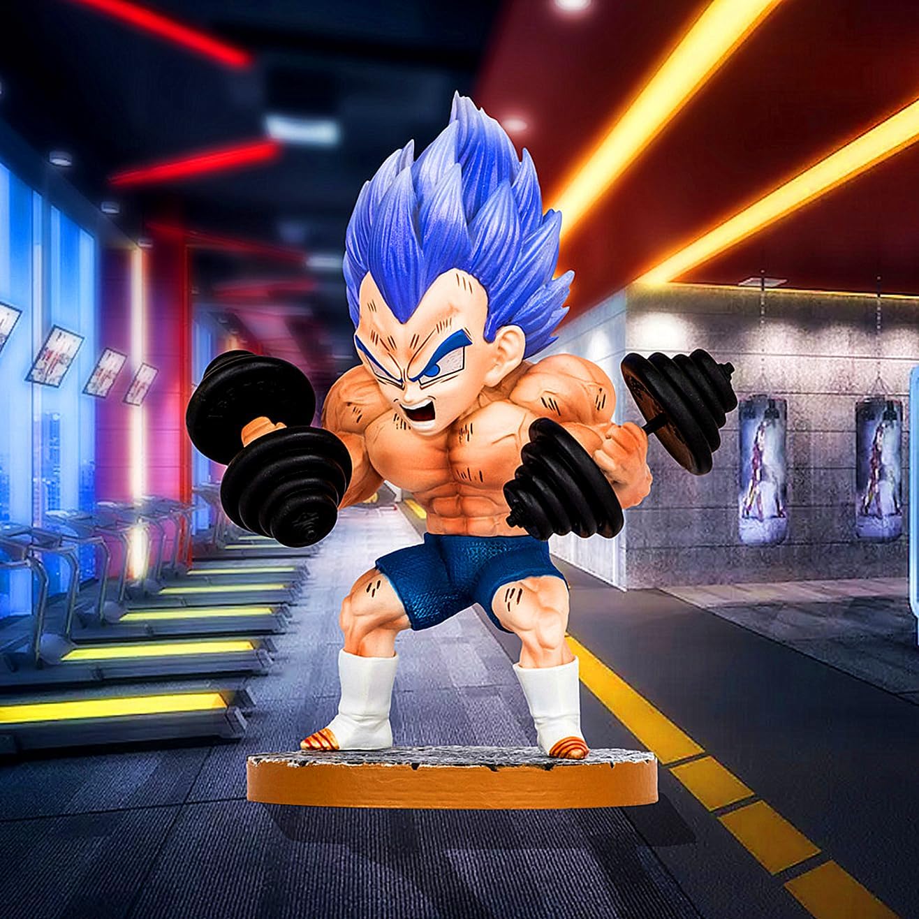 Buff Vegeta – Figura de acción DBZ azul – Yaxa Colombia
