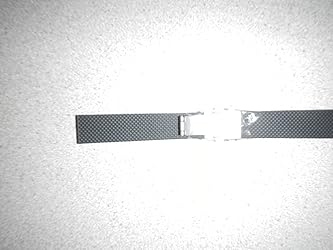 Amazon.com: Bonetto Cinturini 20mm Black Rubber Watch Strap Model 300L ...