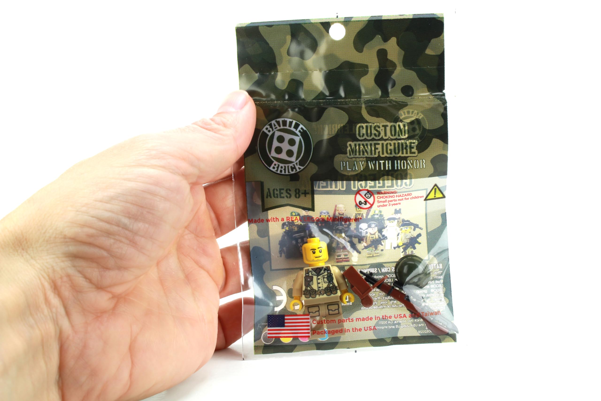 Lego Military Minifigures Battle Brick African American Special Forces ...