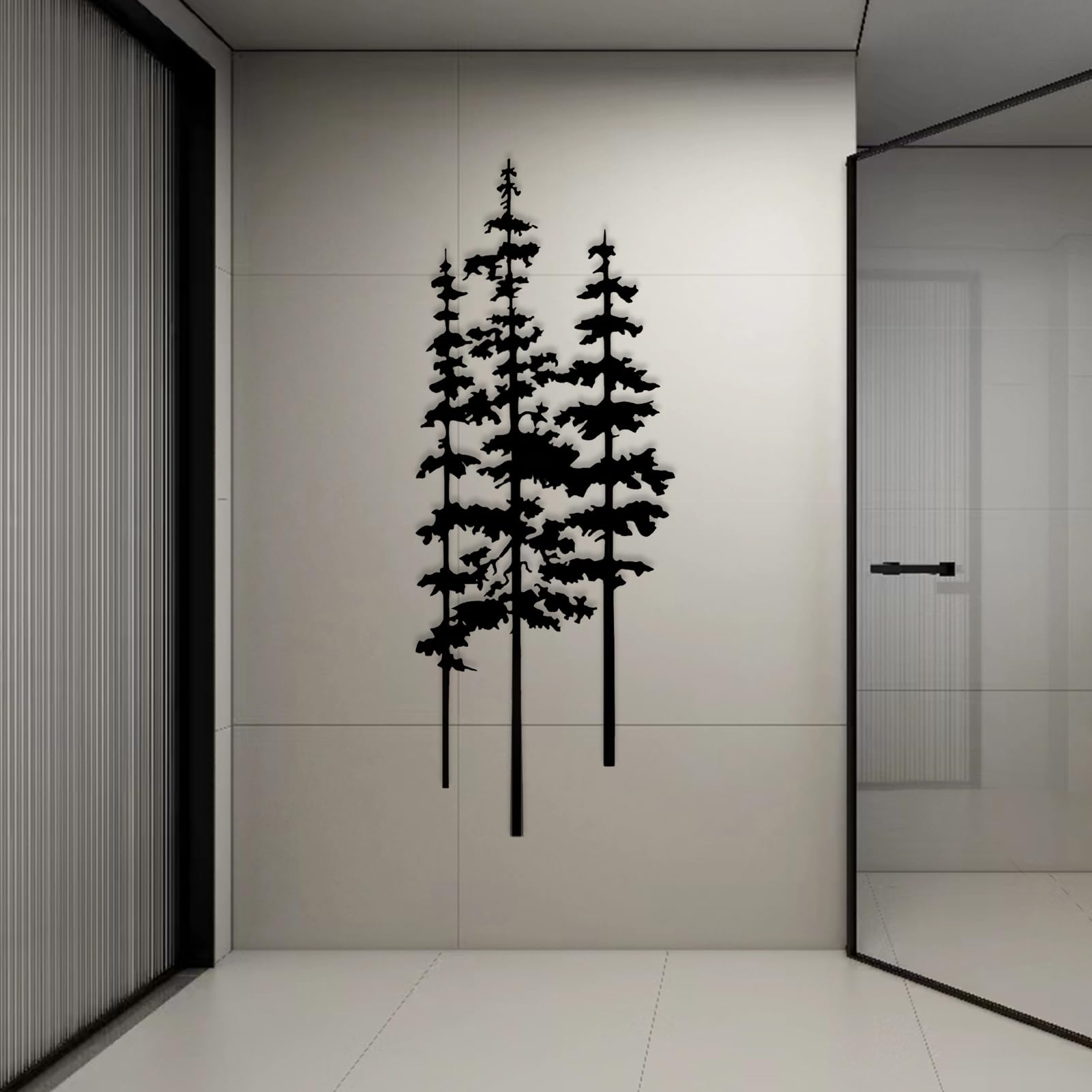 Amazon.com: Pine Tree Metal Wall Art, Metal Pine Tree Art, Metal Tree ...