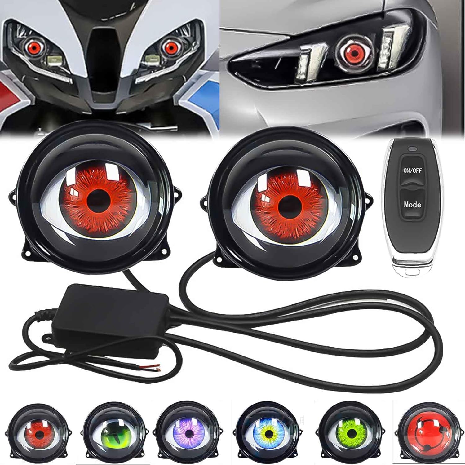 Demon Eye Car Headlights Demon Eye Headlights, Devil Eyes Light For ...