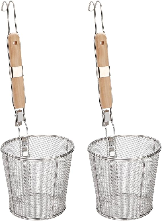 Amazon.com: ZAVOOS 2 Pack Pasta Basket, Stainless Steel Mesh Pasta ...