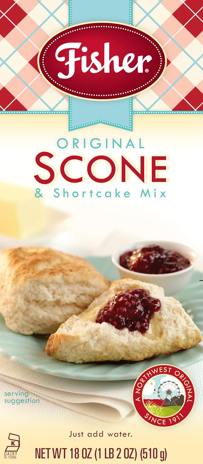 Amazon.com : Fisher Original Scone Mix, Bulk Box, 4.5 Lb (Pack of 1 ...