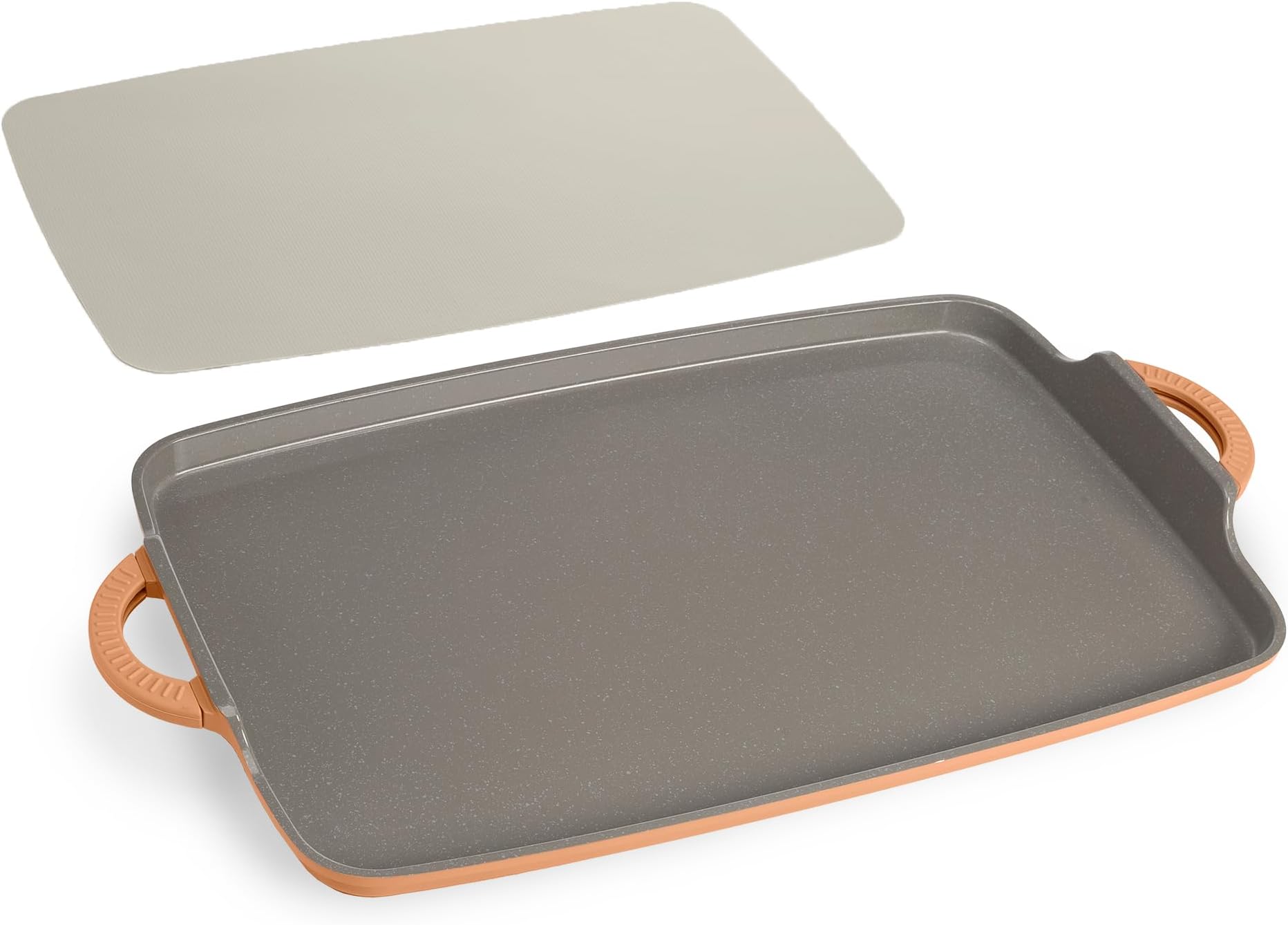Amazon.com: Alpine Cuisine Aluminum Griddle Pan 19x11in | Nonstick ...