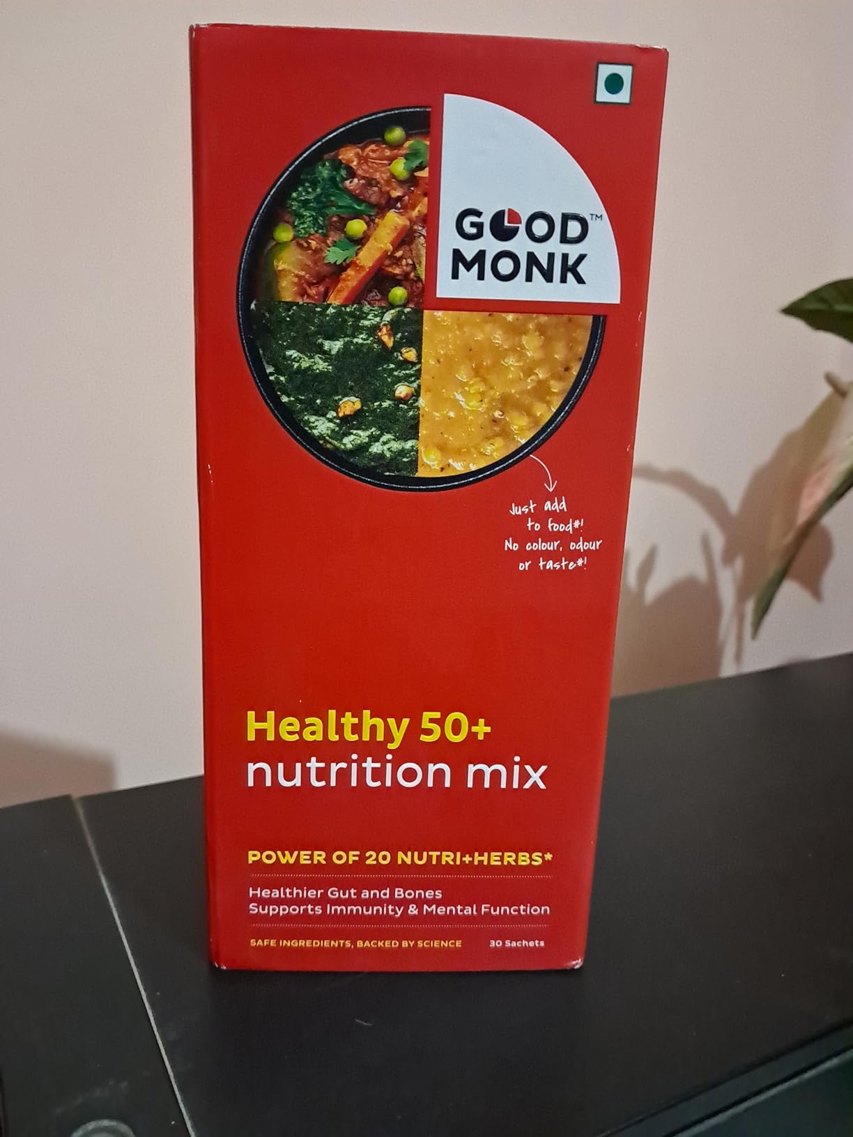 Good Monk Healthy 50+ Nutrition Mix for Seniors (Add to Food ...