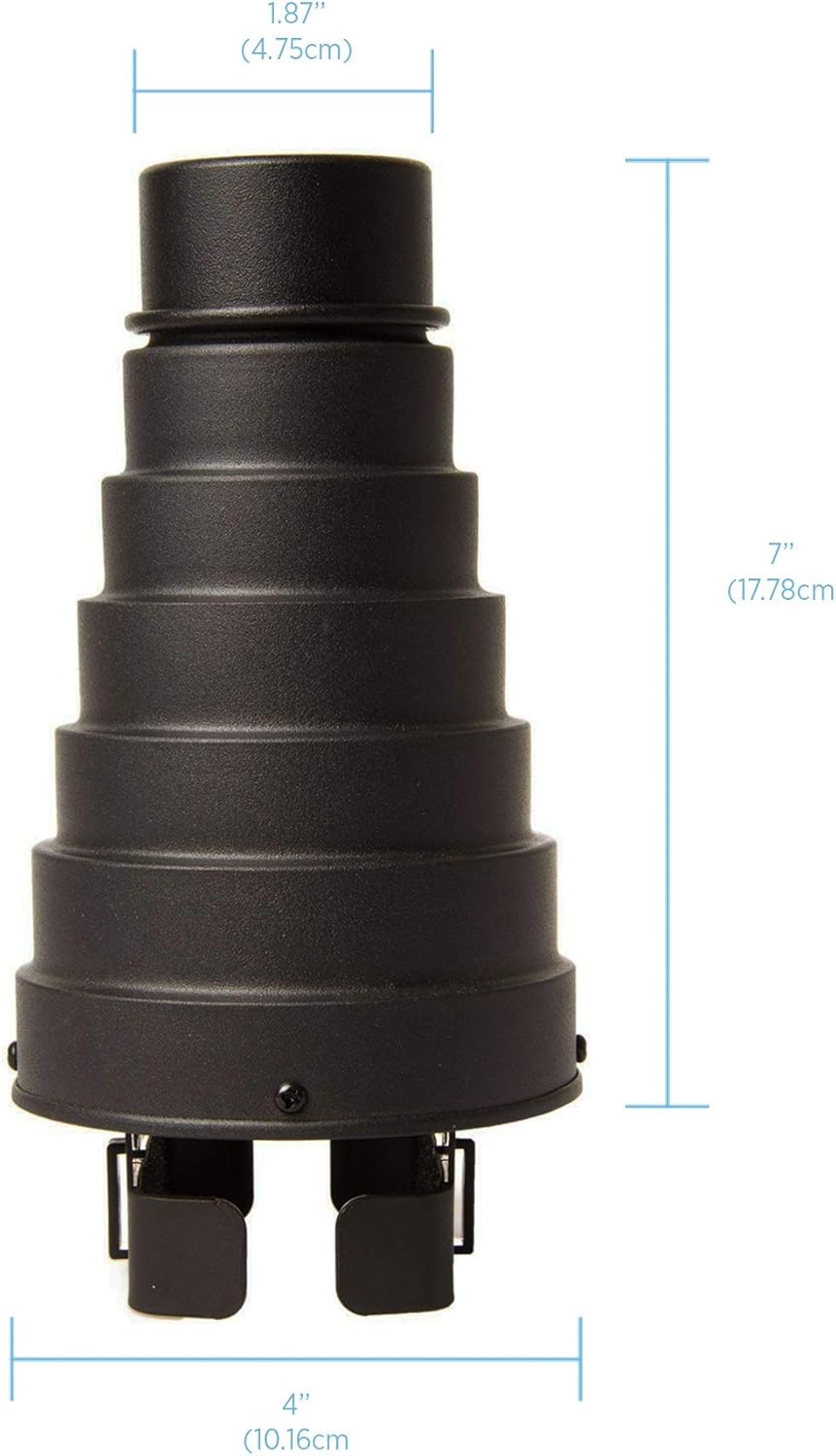 Fovitec Camera Flash Snoot for Speedlight Light Modifier with Honeycomb ...