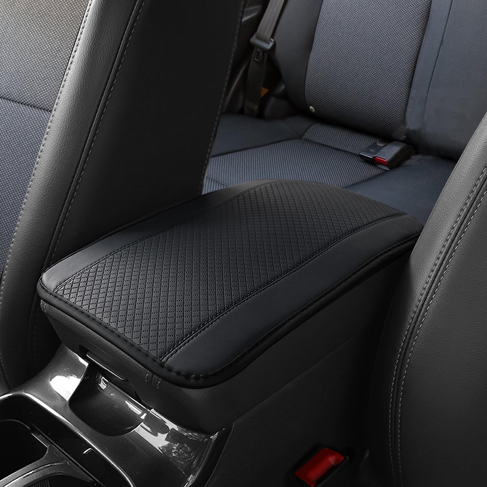 Amazon.com: Car Center Console Armrest Pad, 12.6X 7.2 Inch PU Leather ...