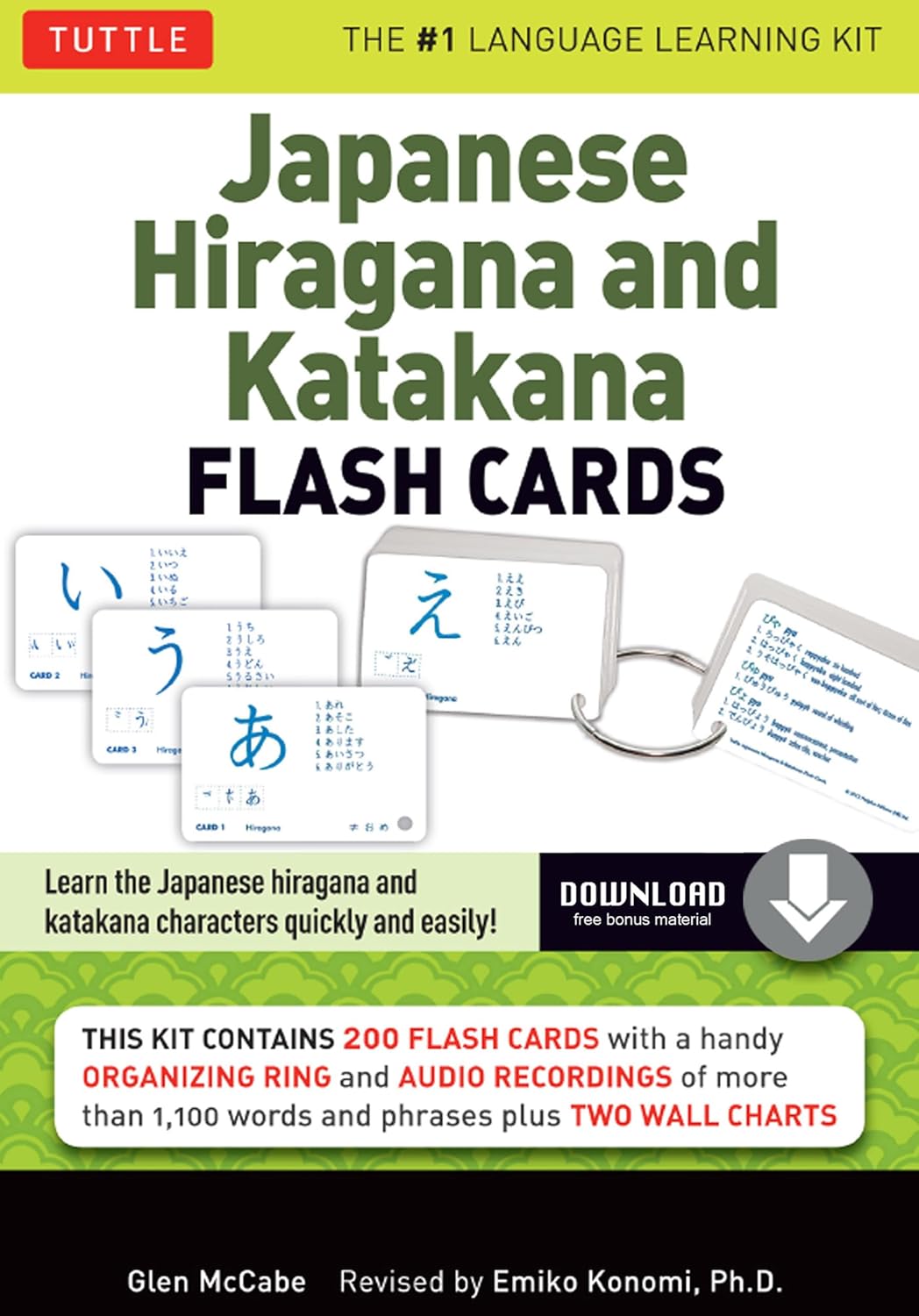Japanese Hiragana and Katakana Flash Cards Kit: Learn the Two Japanese ...
