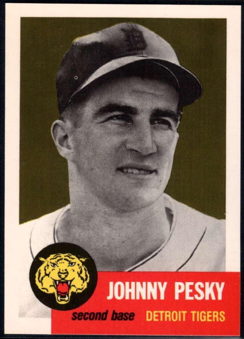 Amazon.com: 1991 Topps Archives 1953 Baseball #315 Johnny Pesky Detroit ...