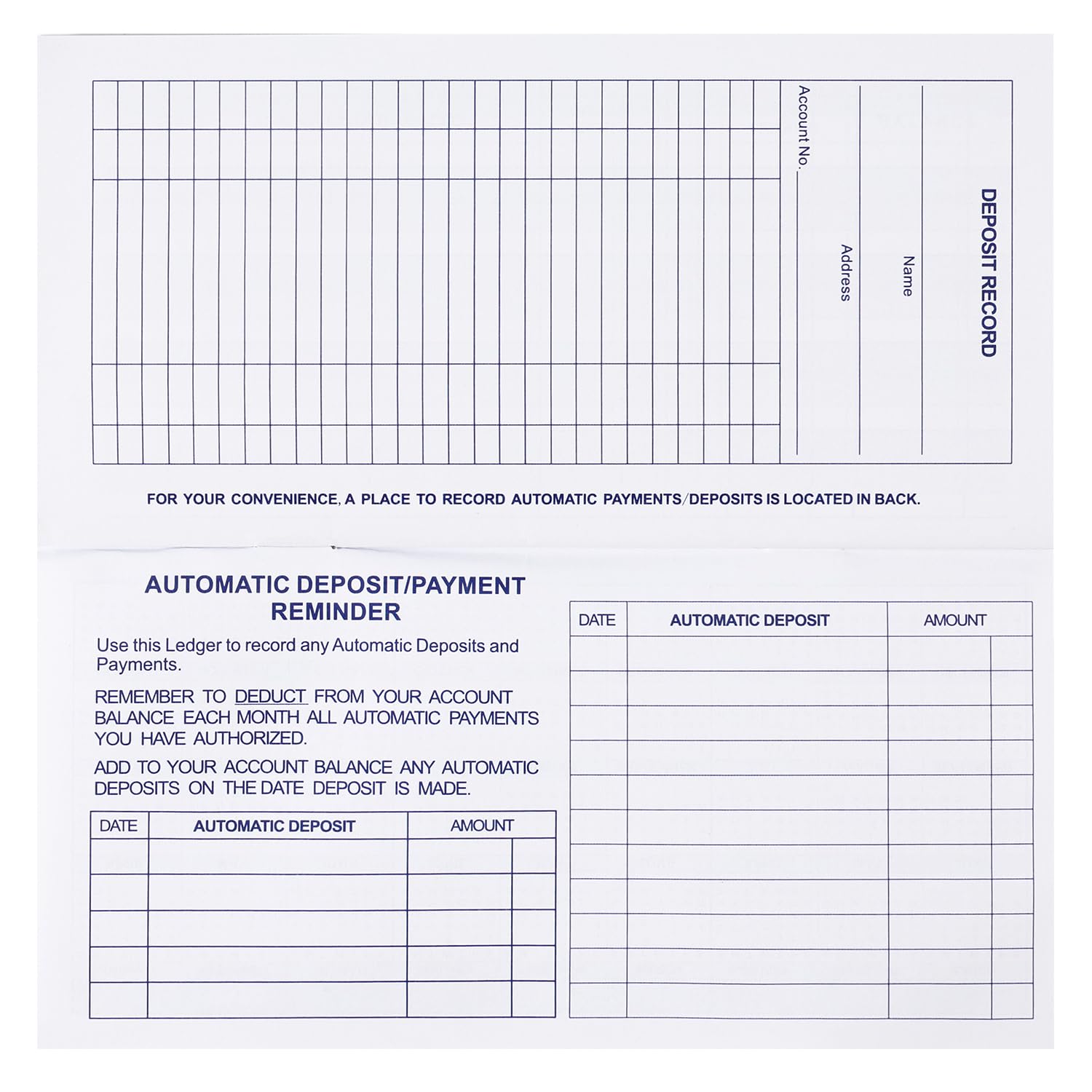 Snapklik.com : 24 Pack Larger Lines Checkbook Register, Check Registers ...