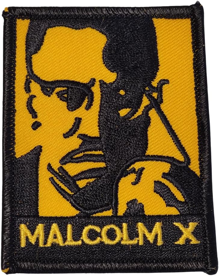 Amazon.com: Malcolm X Patch - 3.00x2.25 inches - Iron On - Embroidery ...