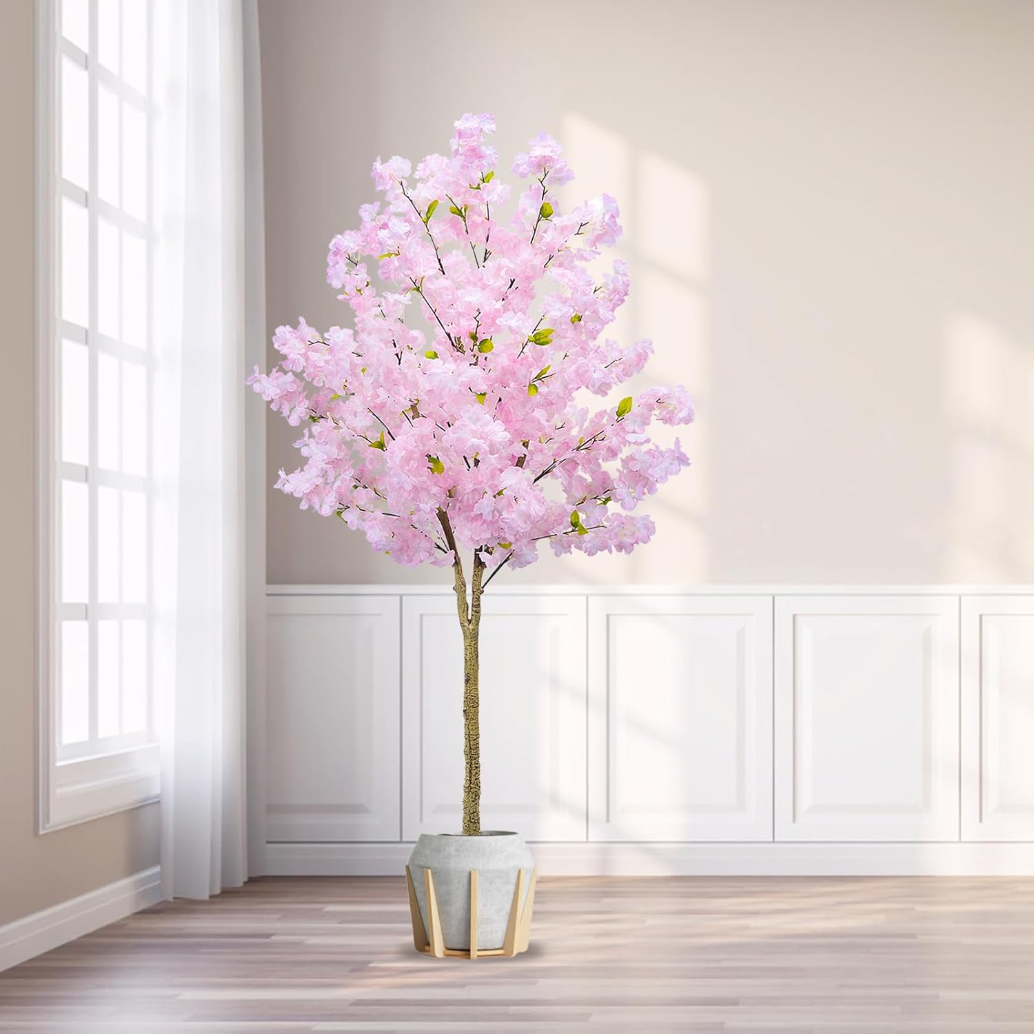 Amazon.com: Luabue Artificial Cherry Blossom Tree,6FT Tall Fake Sakura ...