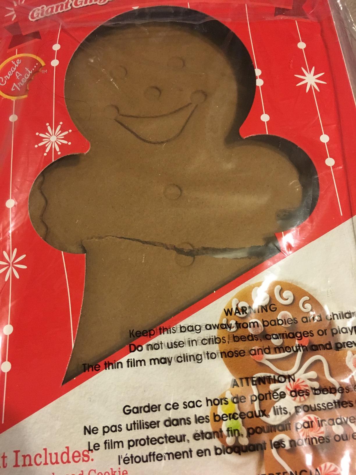 Amazon.com: Create-a-treat Giant Gingerbread Man Cookie Kit : Grocery ...