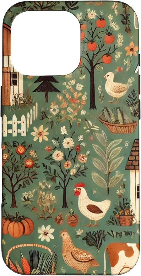 Amazon.com: Farmhouse Homestead Farm Animals Chickens Cows & Garden ...