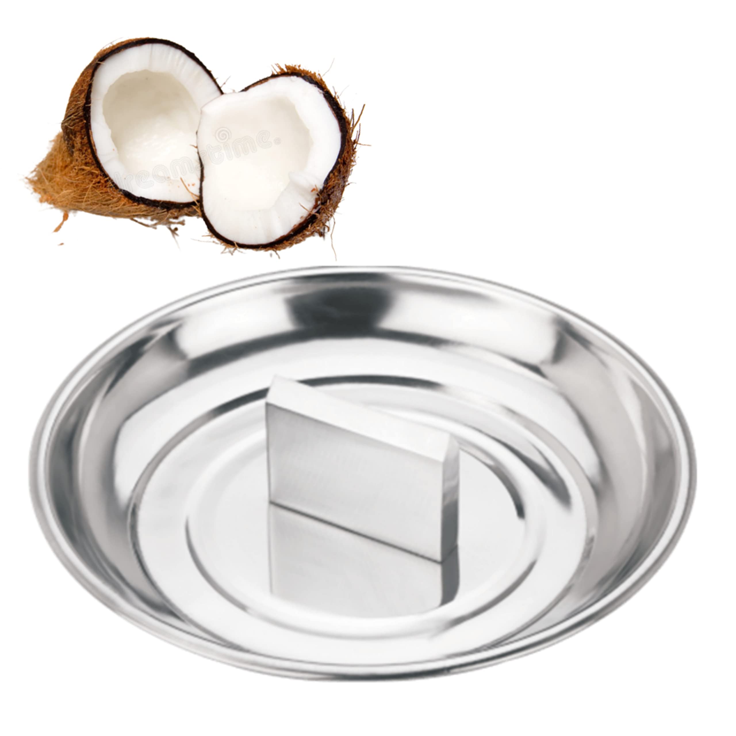 Buy KAKUMANU 100% Stainless Steel Coconut Cracker/Breaker Plate Online ...