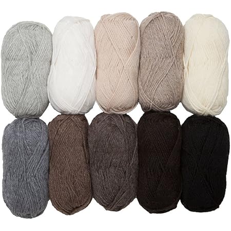 Amazon.com: Knit Picks Wool of The Andes Worsted Weight Yarn (10 Balls ...