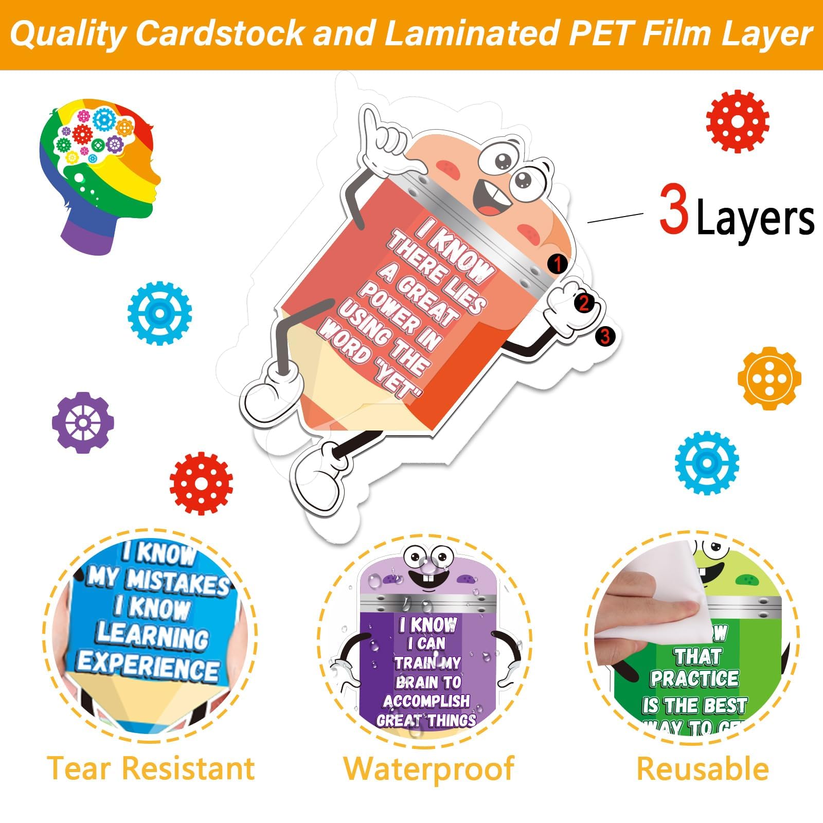 Snapklik.com : Growth Mindset Bulletin Board Decoration Set ...