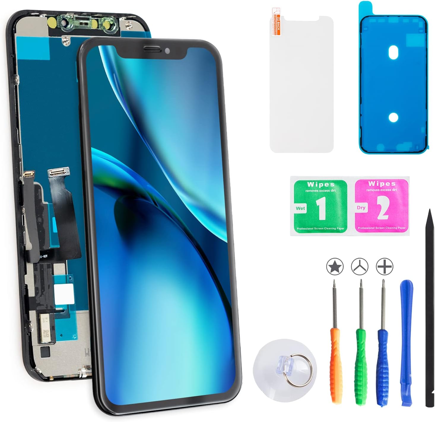 Amazon.com: for iPhone XR Screen Replacement, ZongCailcd Premium 6.1 inch for iphone XR LCD ...