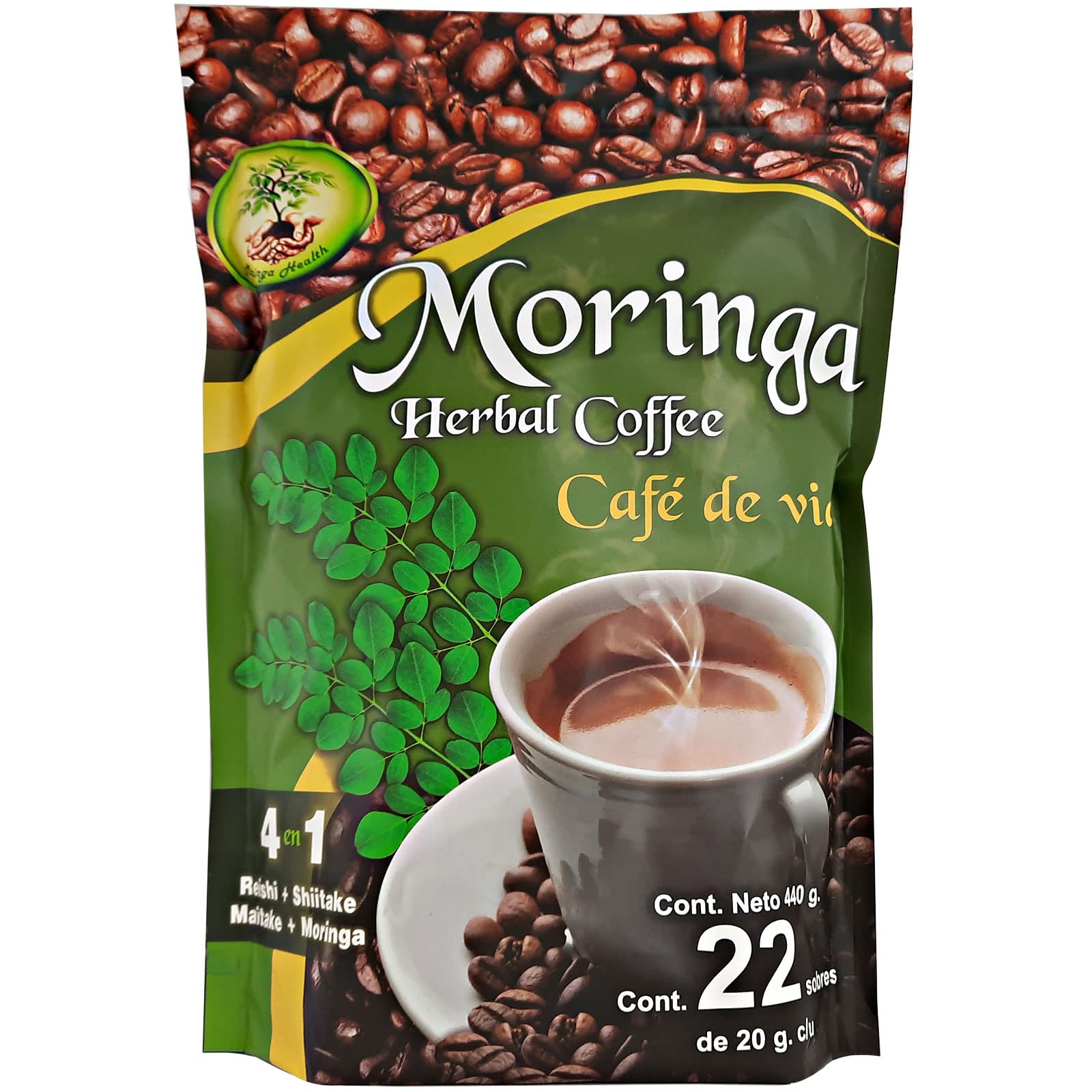 Café Moringa 4 en 1, 440 gr : Amazon.com.mx: Alimentos y Bebidas