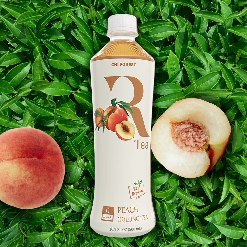 Amazon.com : CHI FOREST Peach Oolong Tea, 0 Sugar, Made From Freshly ...