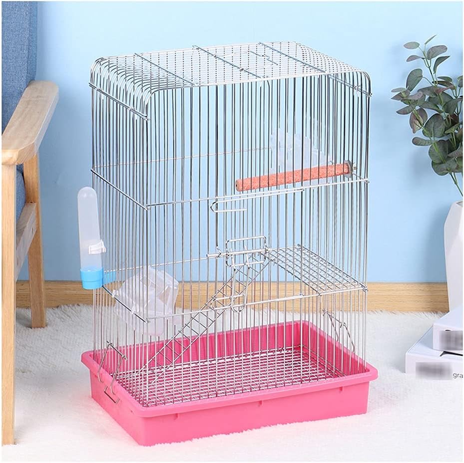 Amazon.com : Bird Cage Flat-top Electroplated Metal Cage Tiger Skin ...