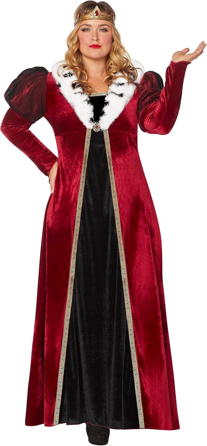 Amazon.com: Spirit Halloween Adult Fairy Tale Queen Costume - M | Queen ...