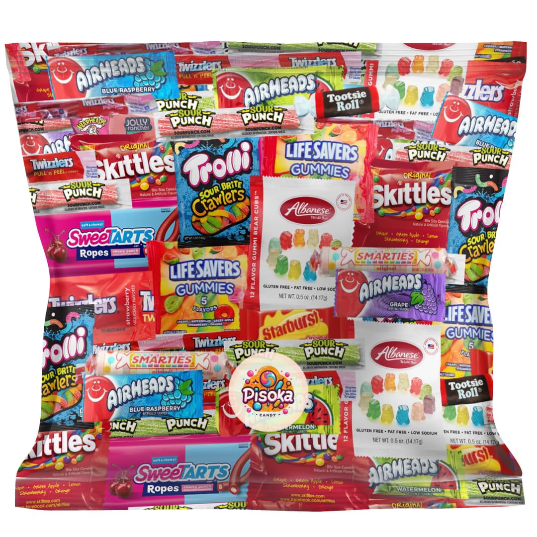 Amazon.com : Assorted Candy Mix - Variety Pack of Gummies, Sour Candy ...