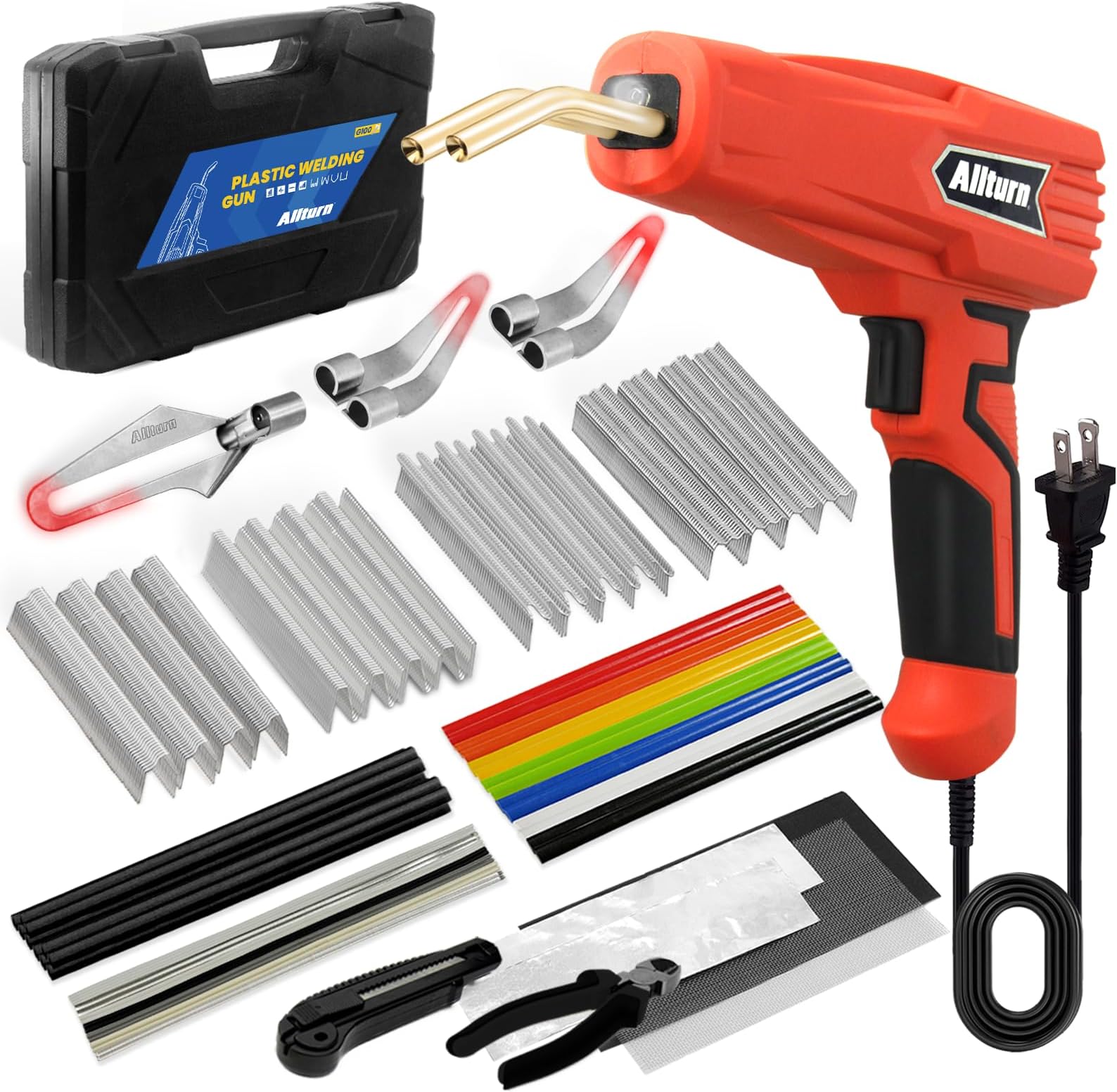 SWIGRANCE Hot Air Plastic Welder 1600W Plastic Welding Roofing Kit 110V ...